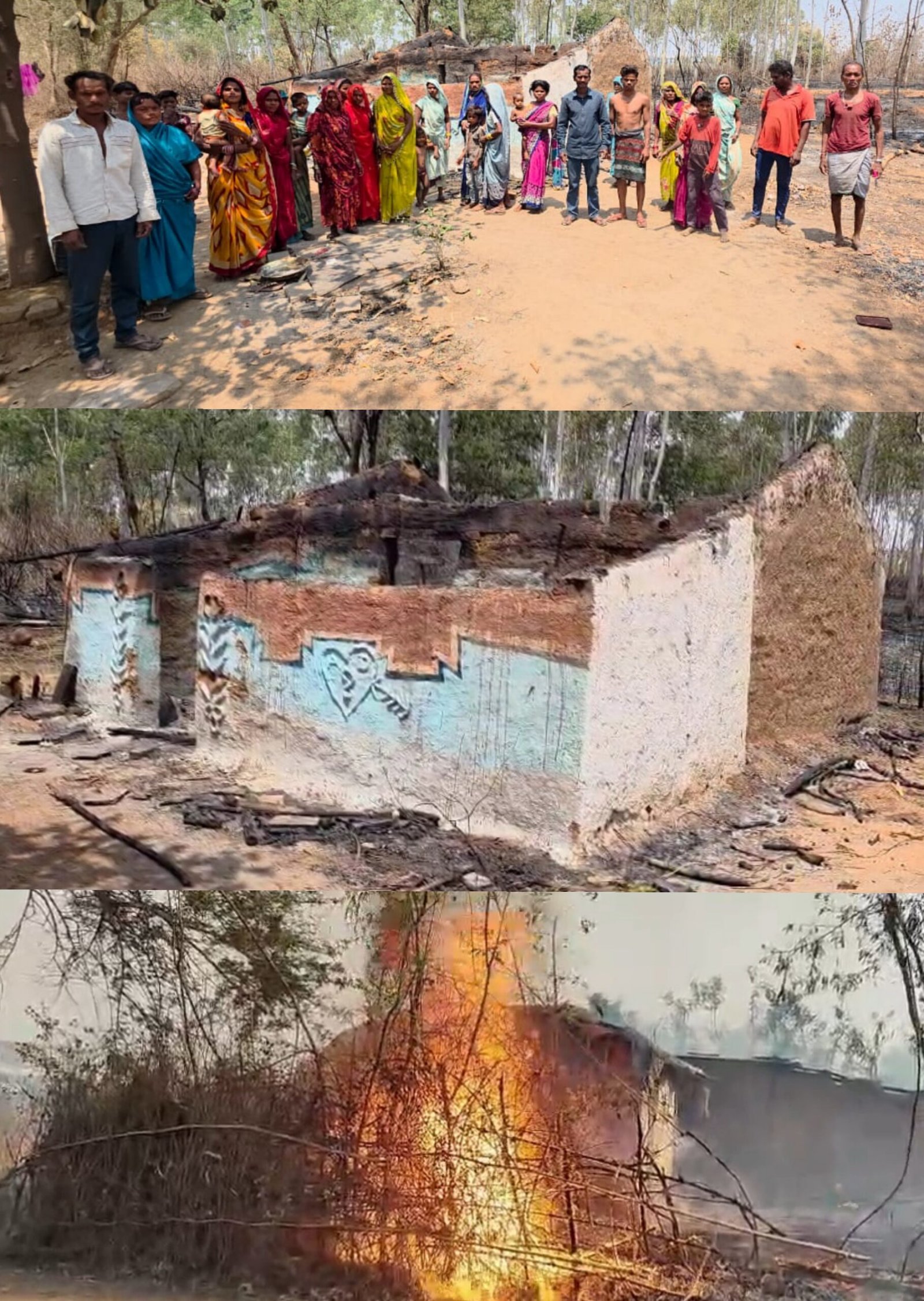 Chaka Bypass Forest Fire: चाका बाईपास के जंगल की लगी आग घरों तक पहुंची ...
